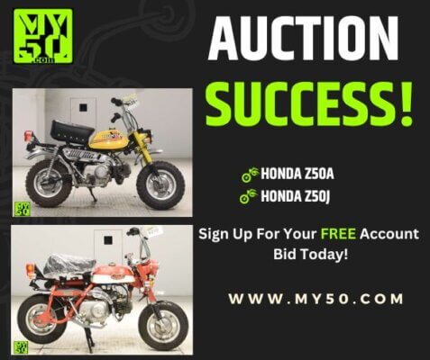 Japanese Motorcycle Auctions Guide - MY50 Motorcycles